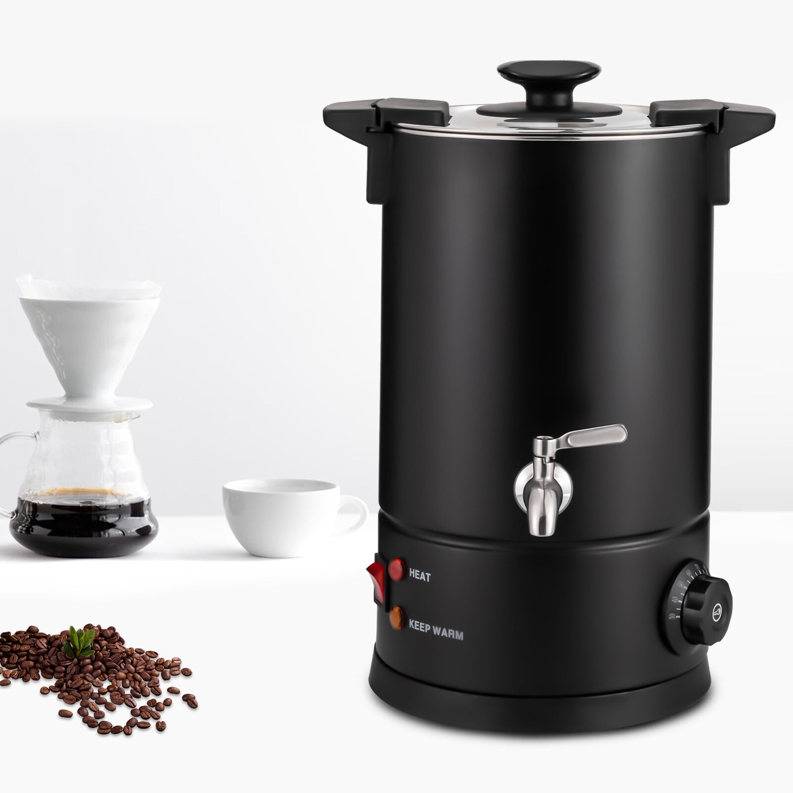 8L 270Oz Stainless Steel Electric Commercial Coffee Urn Percolator ...