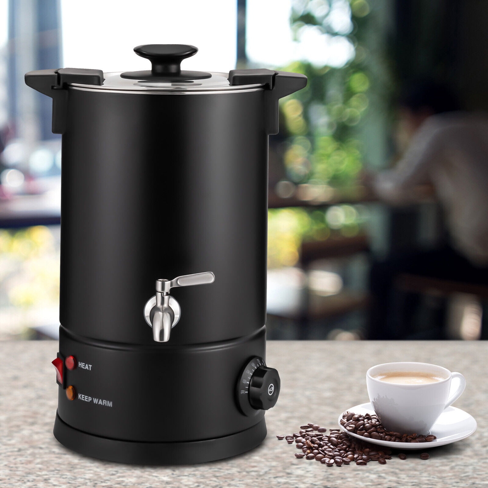 8L 270Oz Stainless Steel Electric Commercial Coffee Urn Percolator ...