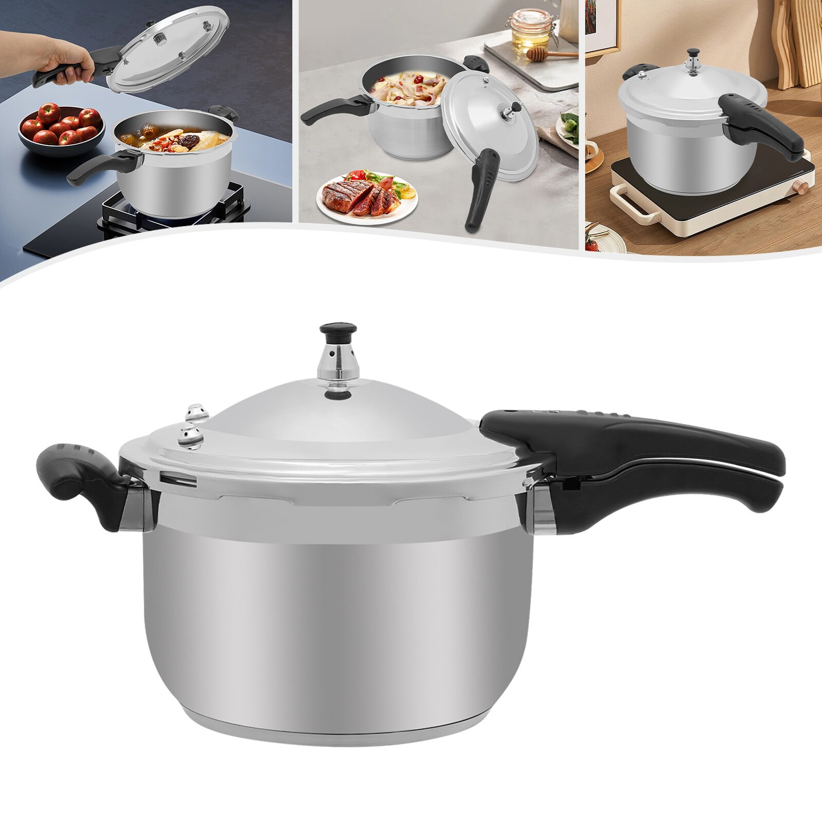 8L/8.45Qt Family Pressure cooker 80Kpa Small Stainless Steel Pressure ...