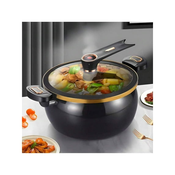 8L/8.45Qt Non-Stick Micro Pressure Cooker | Fits Open Fire/Induction ...