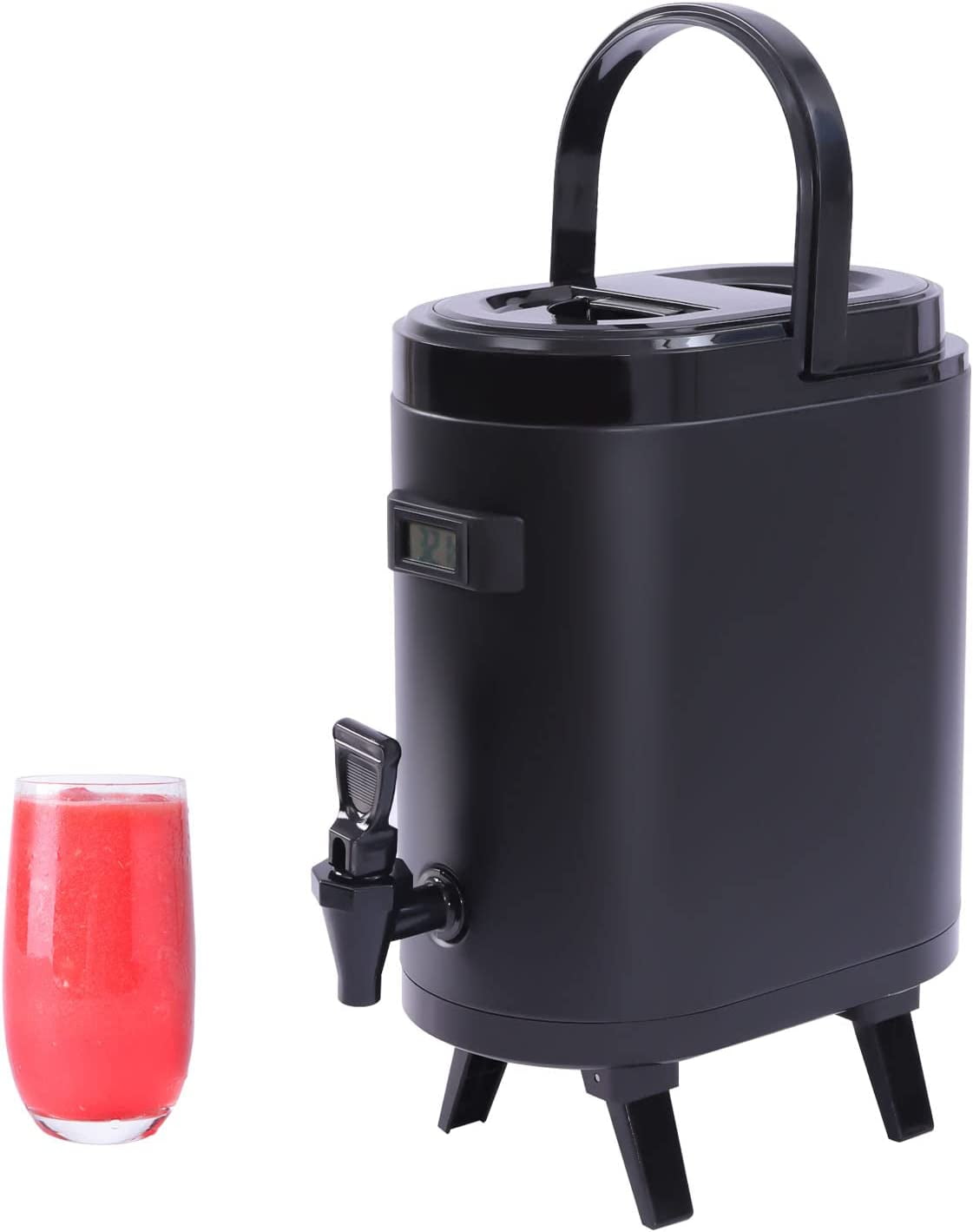 8L Commercial Hot Beverage Dispenser with Faucet, Stainless Steel ...