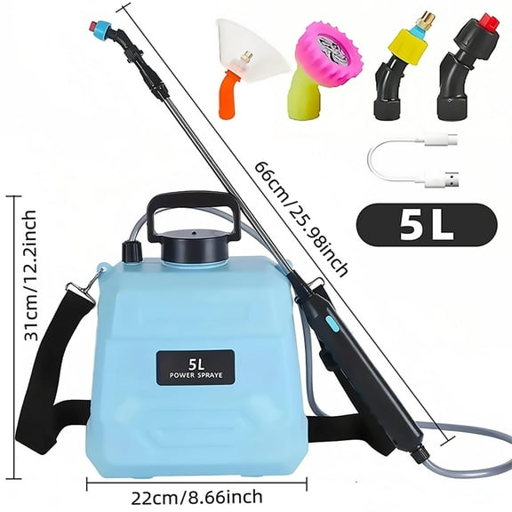 HART 20-Volt Operated Cordless Power Sprayer with 1.5Ah Lithium-ion ...