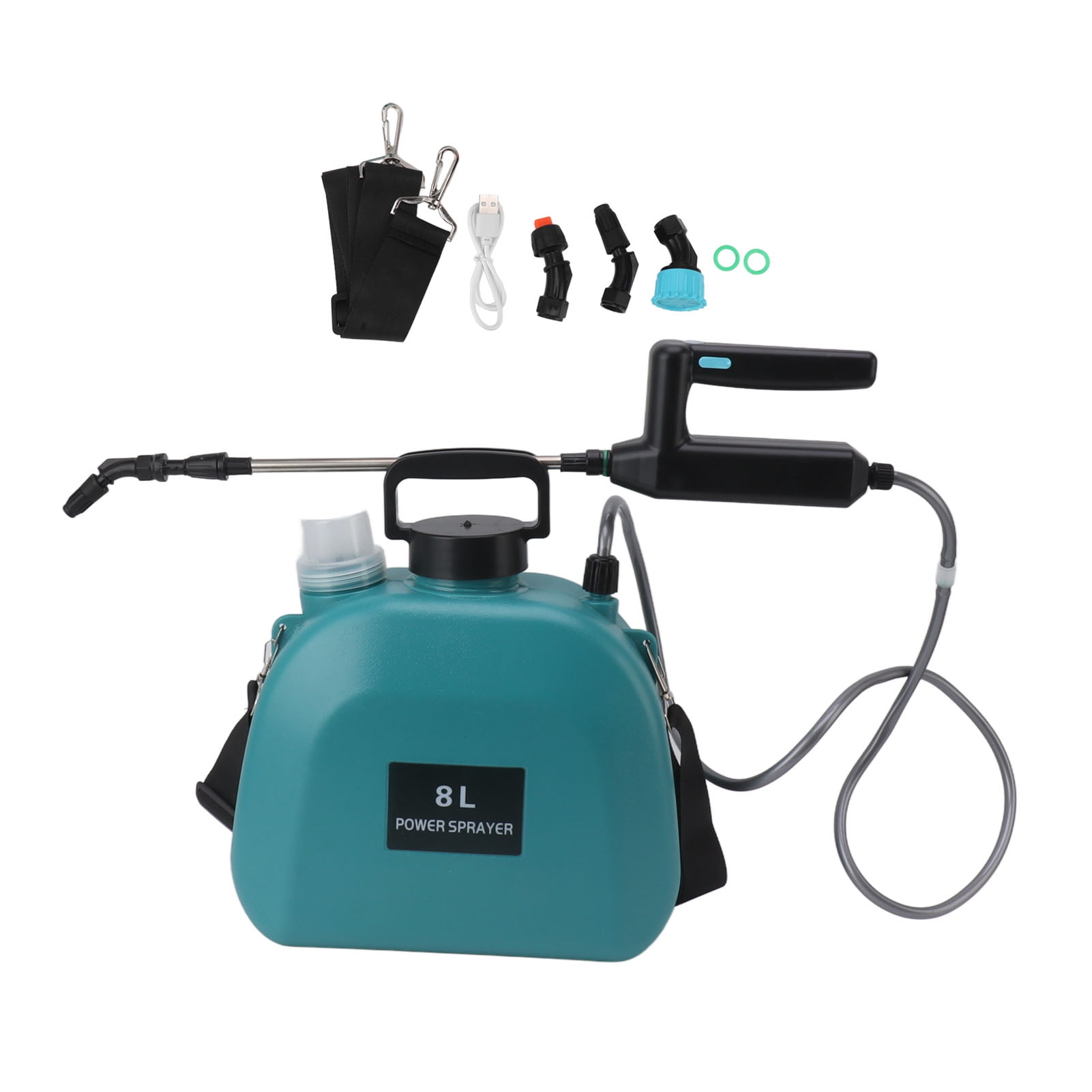 8L Electric Sprayer Slip Resistant Handle 2000mAh Battery Powered ...
