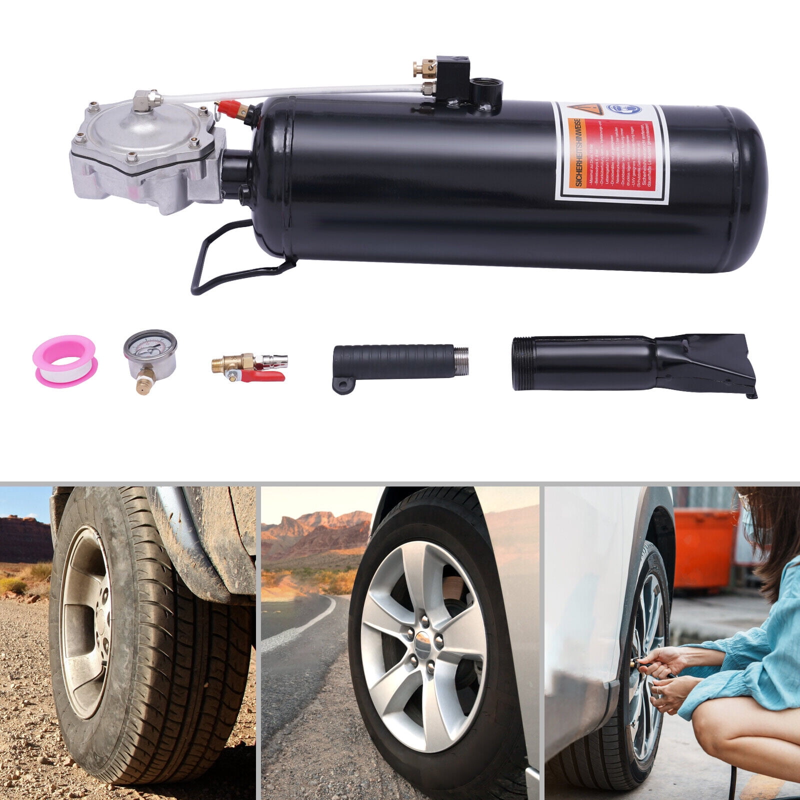 8L Handheld Tire Bead Seater Air Blaster Tool Trigger Seating Inflator ...
