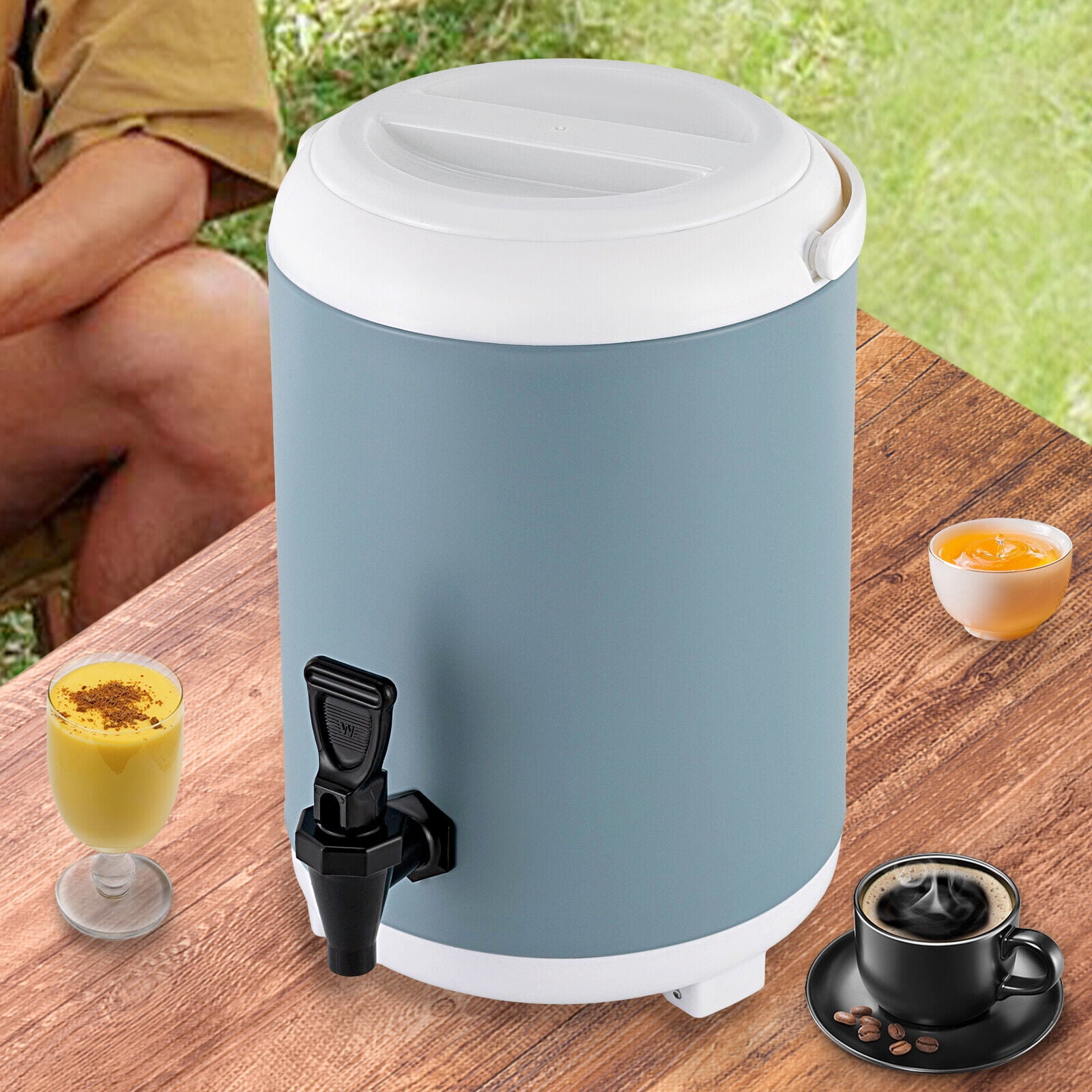 8L Insulated Beverage Dispenser Thermal Hot & Cold Drink Dispenser ...