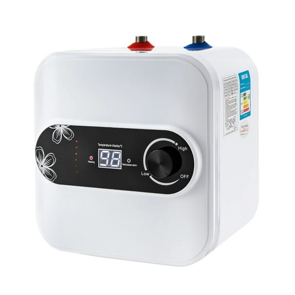 8L Mini-Tank Electric Water Heater 1500W Fast Heating, 30-65°C Temp ...