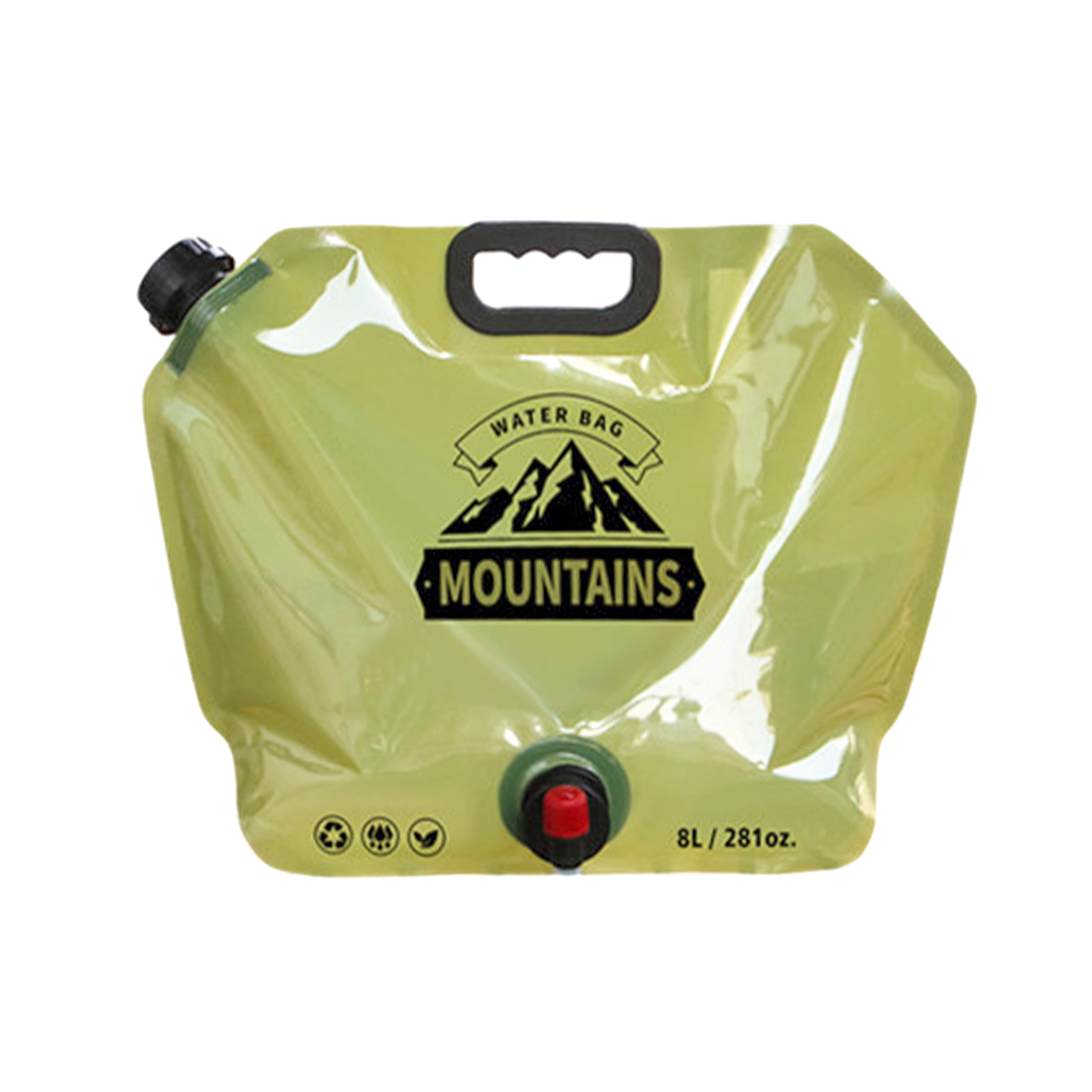 8L Portable Camping Water Container with Spigot – Foldable Outdoor ...