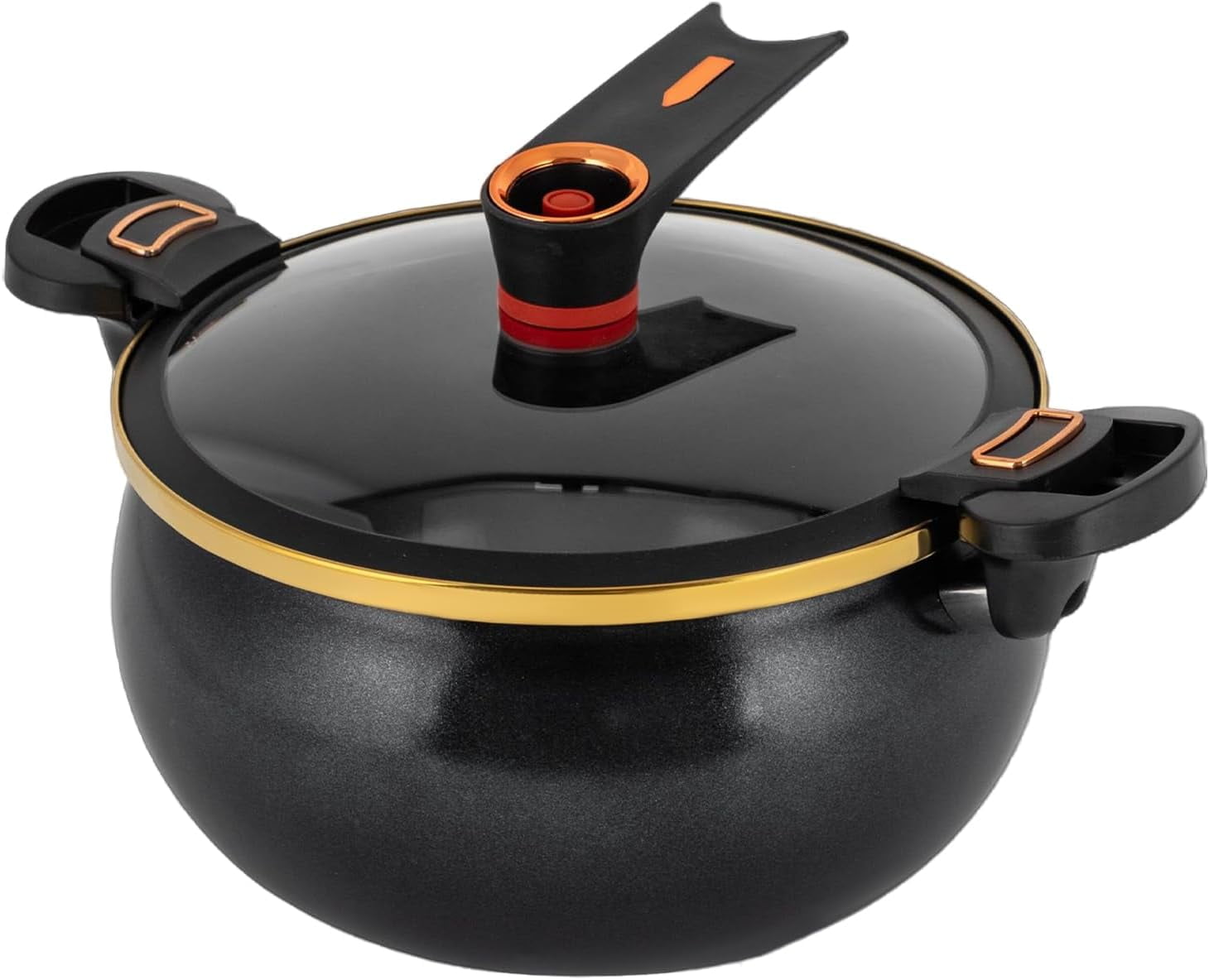 8L Pressure Cooker Pot Non-Stick Pressure Cookware with Visual Lid & 2 ...