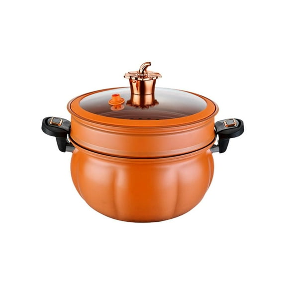 8L Pumpkin Micro Pressure Cooker, Micro Pressure Cooking Pot with Lid ...