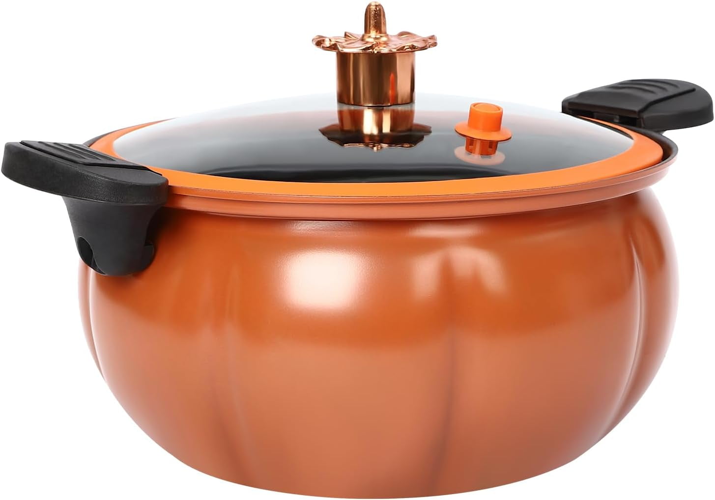 8L Pumpkin Shaped Micro Pressure Cooker, Pressure Non-Stick Cooking Pot ...