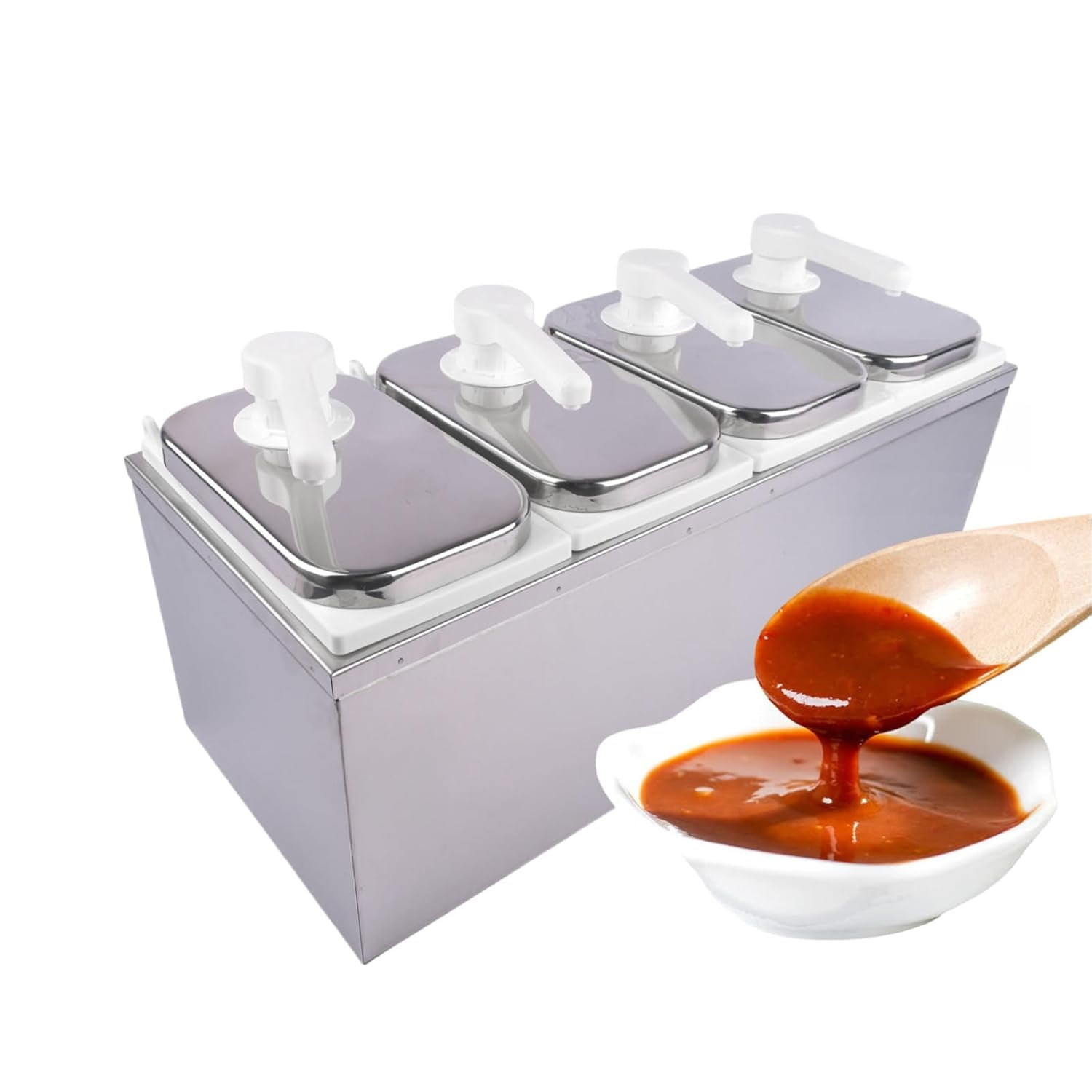 8L Sauce Dispenser Pump, Stainless Steel Sauce Pump Dispenser, Extruded ...
