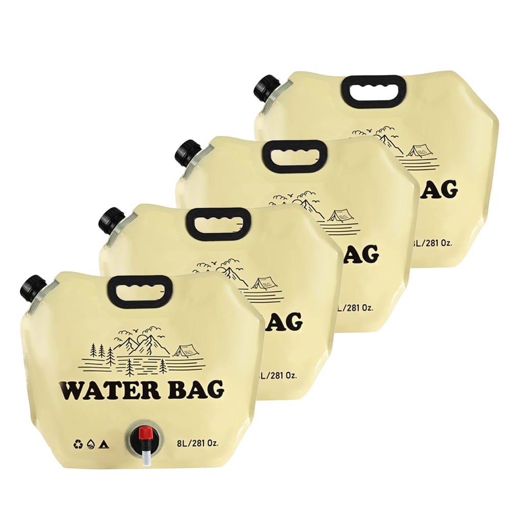 8L Water Storage Bag, BPA-Free Portable Folding Water Jug with ...