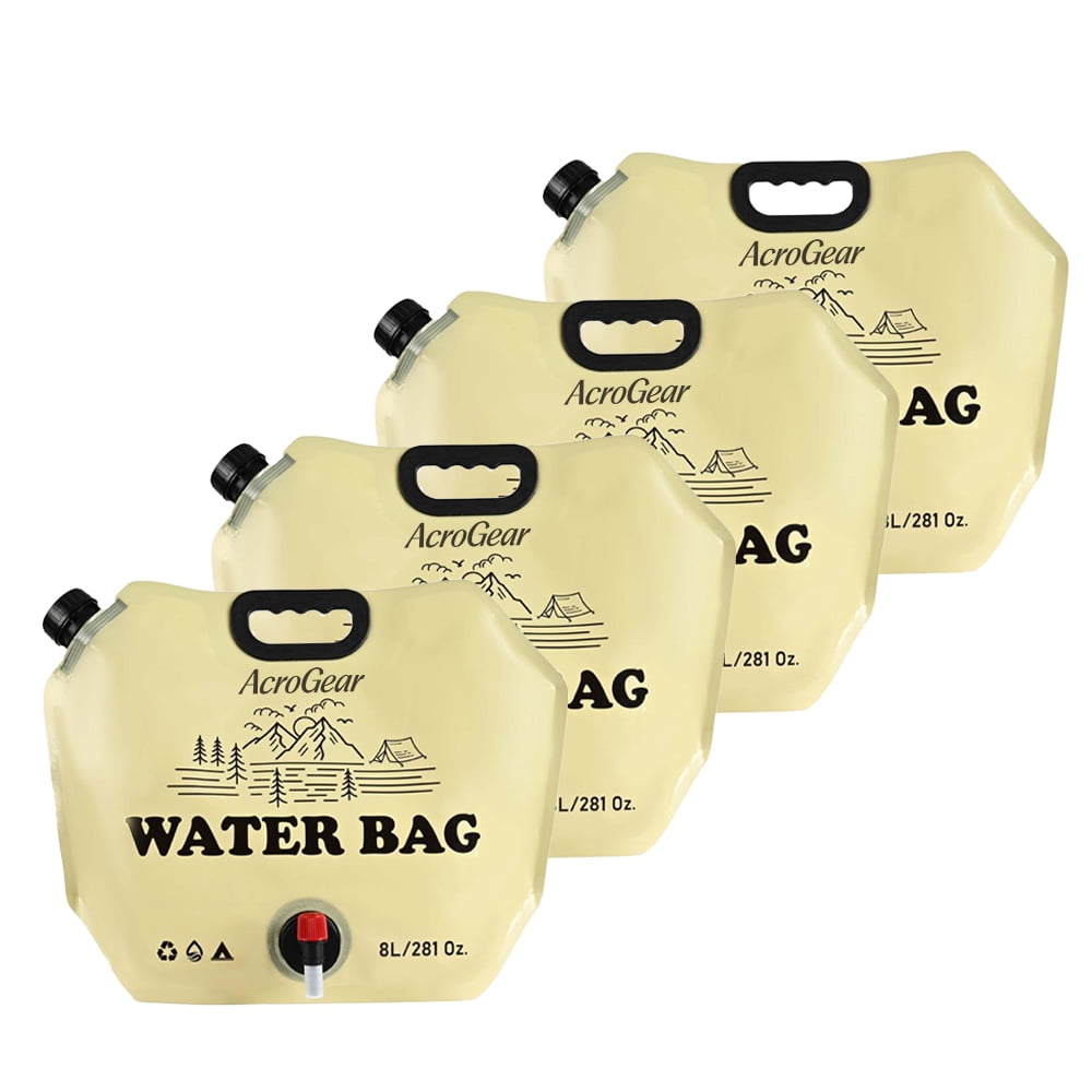 8L Water Storage Bag, BPA-Free Portable Folding Water Jug with ...