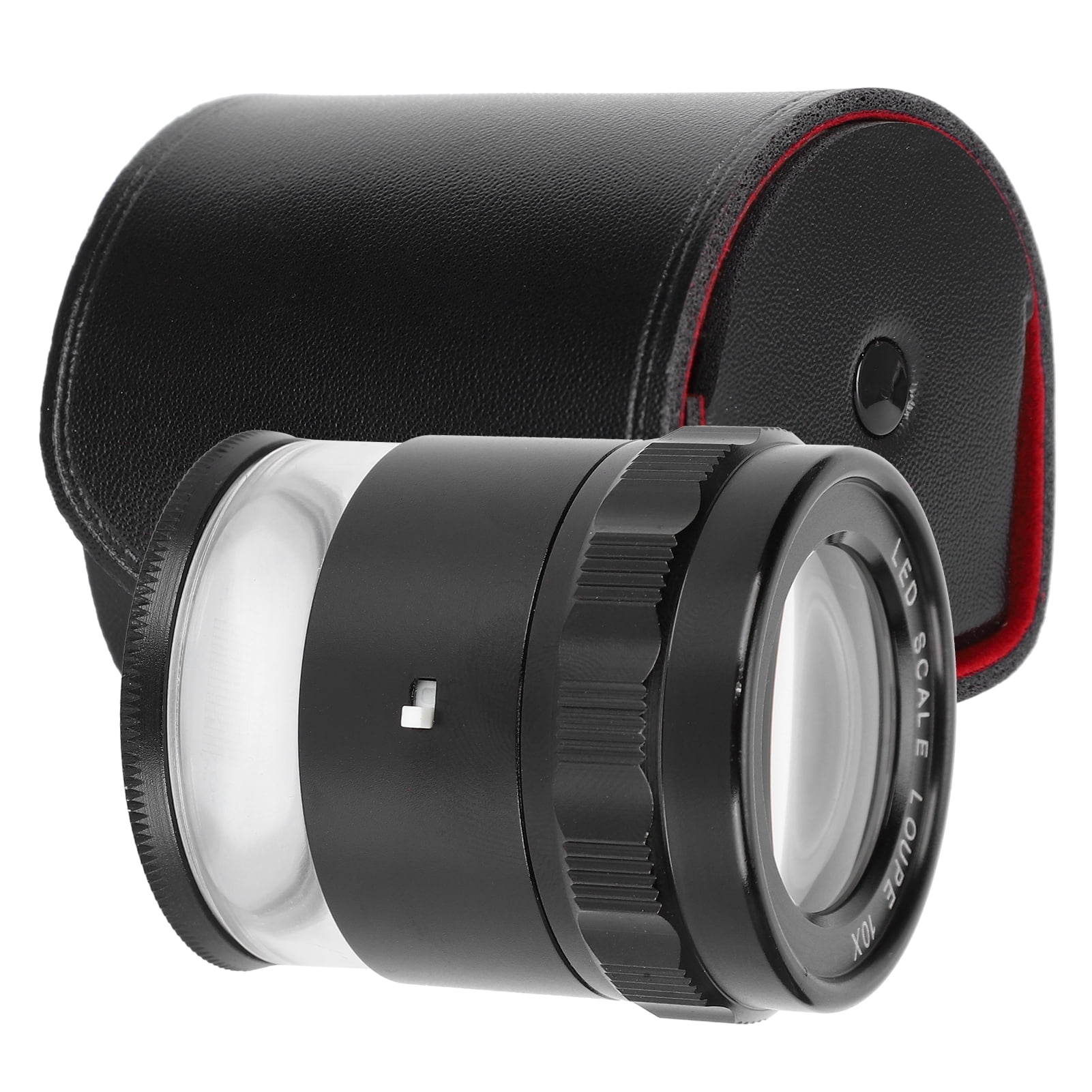 8LED 10X Magnifier Loupe with Scale High Definition Adjustable ...