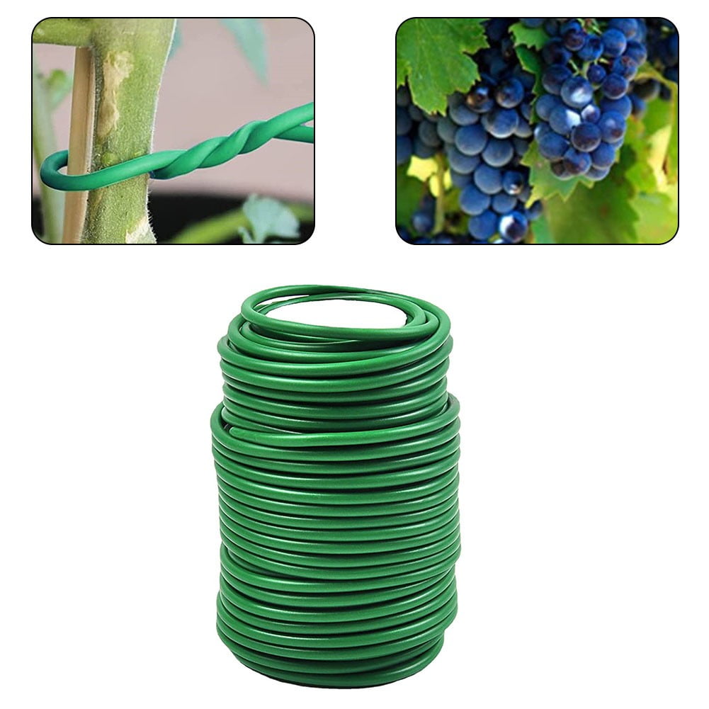 8M/10M Plant Twine Green Soft Flexible Bendy Garden Support Wire Cable ...