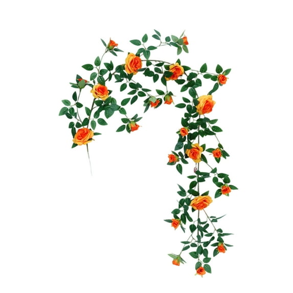 8M Artificial Flower Vine, Faux Floral Vine With Flowers And Green ...