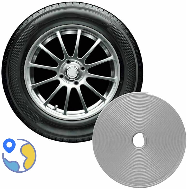 8M Car Wheel Rim Edge Protector Vehicle Tire Guard Sticker Rubber Strip ...