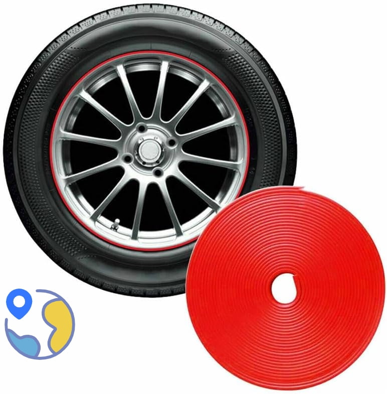 8M Car Wheel Rim Edge Protector Vehicle Tire Guard Sticker Rubber Strip ...