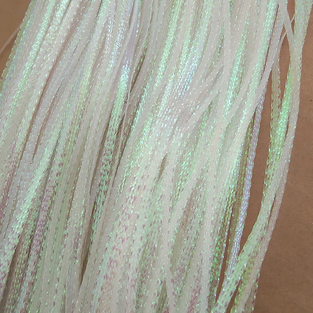8M Fly Tying Body For White Ice Wing Shrimp Holographic Mylar Braid Fly ...