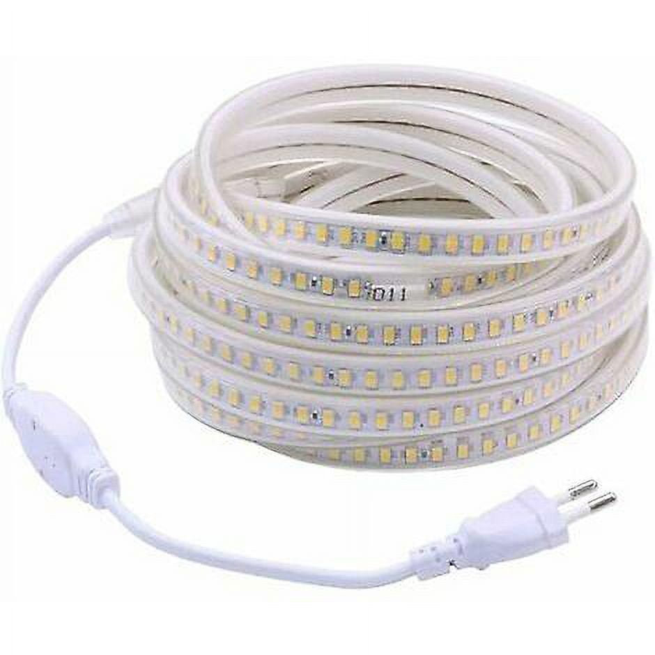 8M LED Strip for Outdoor 220V 4000K Positive White 5 Meters IP67 ...