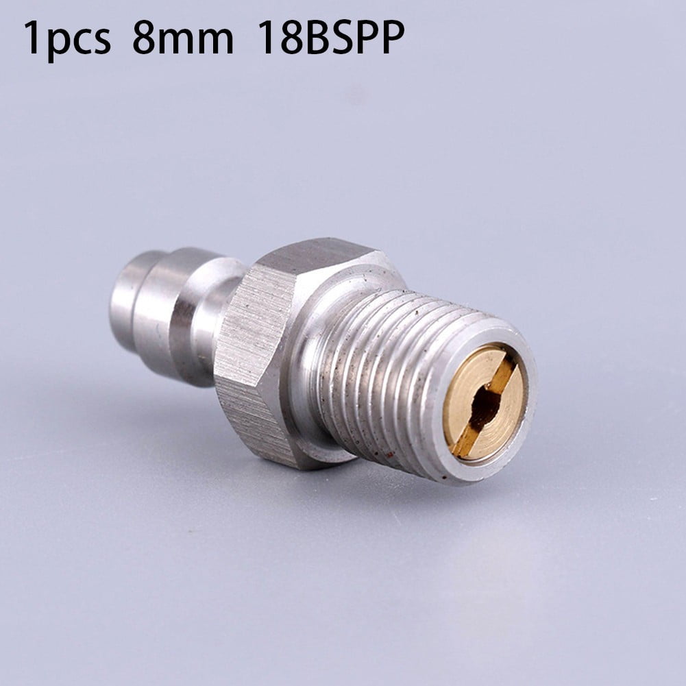 8MM One-Way Valve Filled Pacifier Stainless Steel Quick Connector Male ...