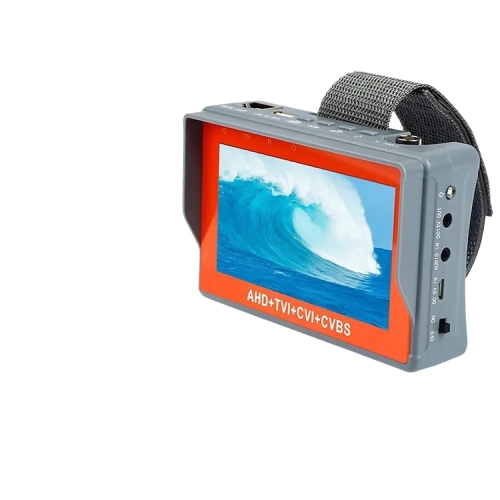 8MP 4K CCTV Tester Security Camera 5 Inch Monitor For 4 IN 1 TVI AHD ...