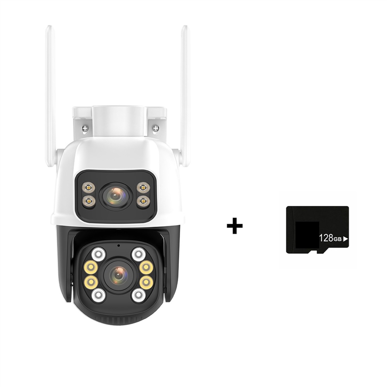 8MP 4K Dual Lens Dual Screen IP Camera 4MP HD Ai Human Detection ...