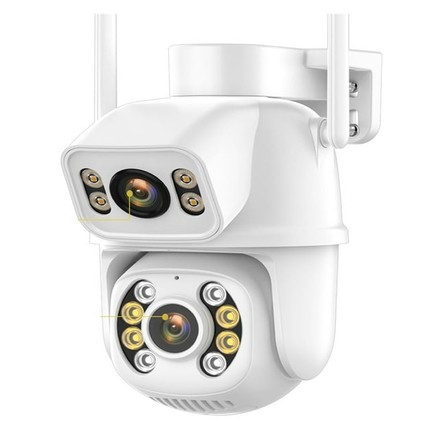 8MP 4K HD IP Camera Outdoor Dual Lens With Dual Screen Ai Auto Tracking ...