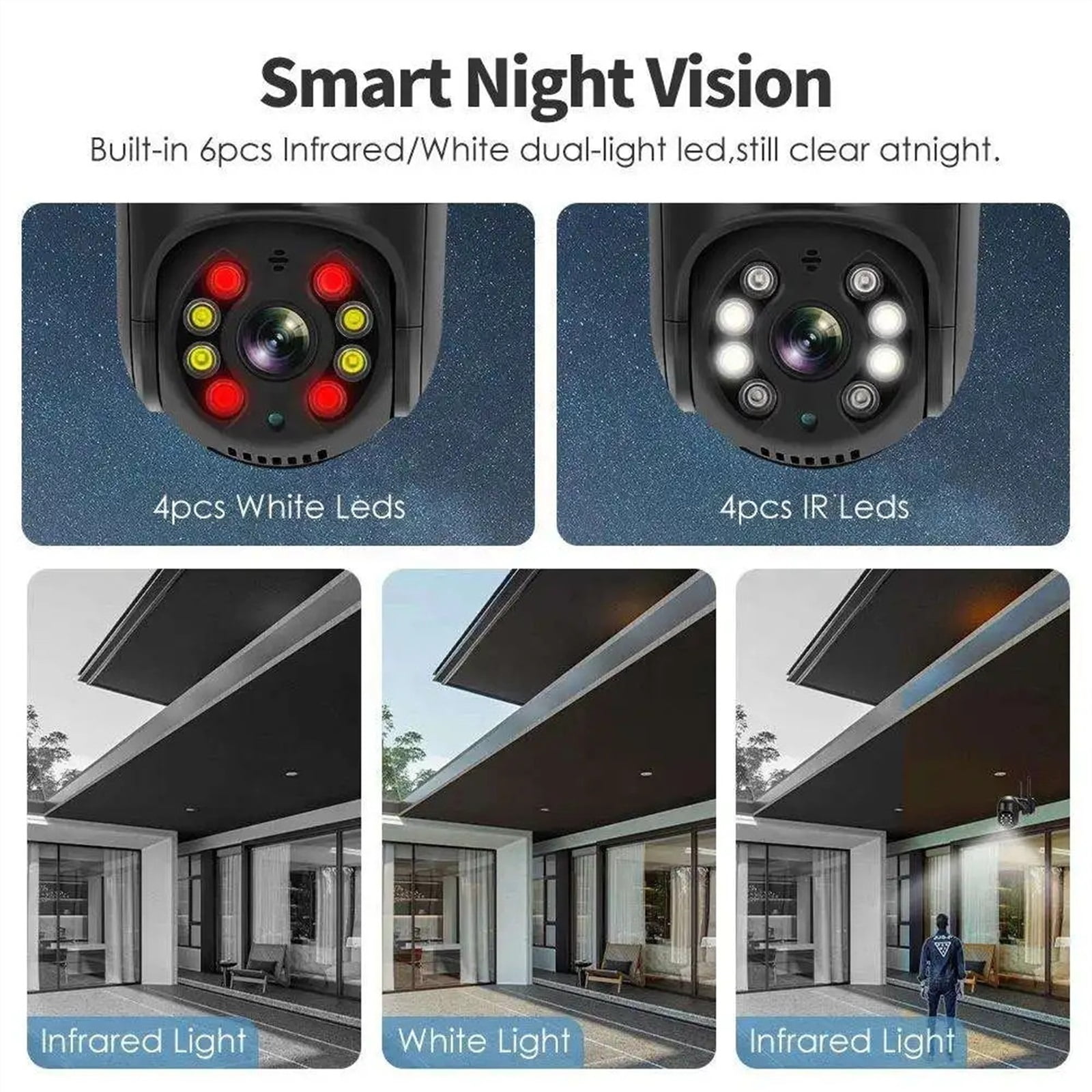 8MP 4K IP Camera 5MP Speed Dome Auto Tracking PTZ Camera Smart Home ...