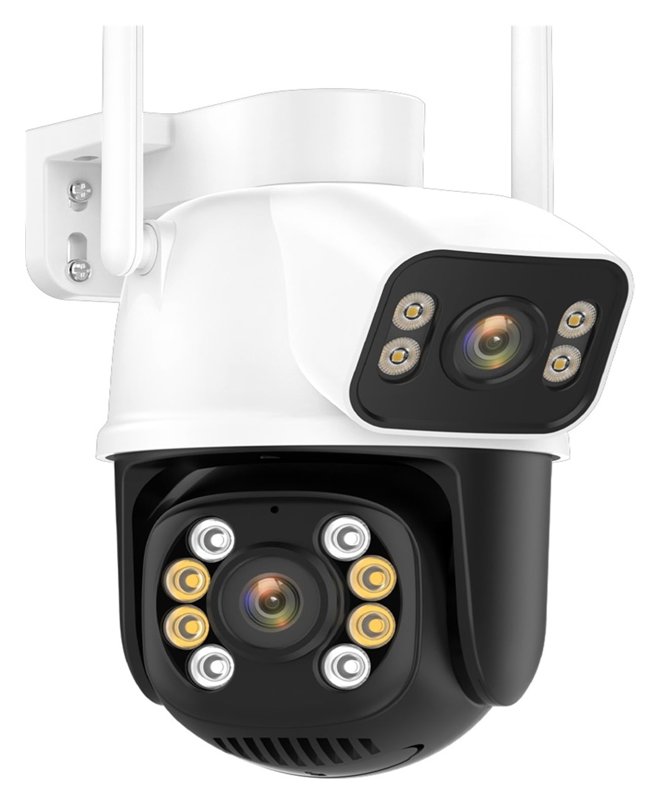8MP 4K IP Camera Outdoor Dual Lens PTZ Surveillance Camera 4MP HD ...
