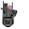 8MP 4K IP Camera Pan Tilt WiFi Dual Screen Surveillance Camera ...