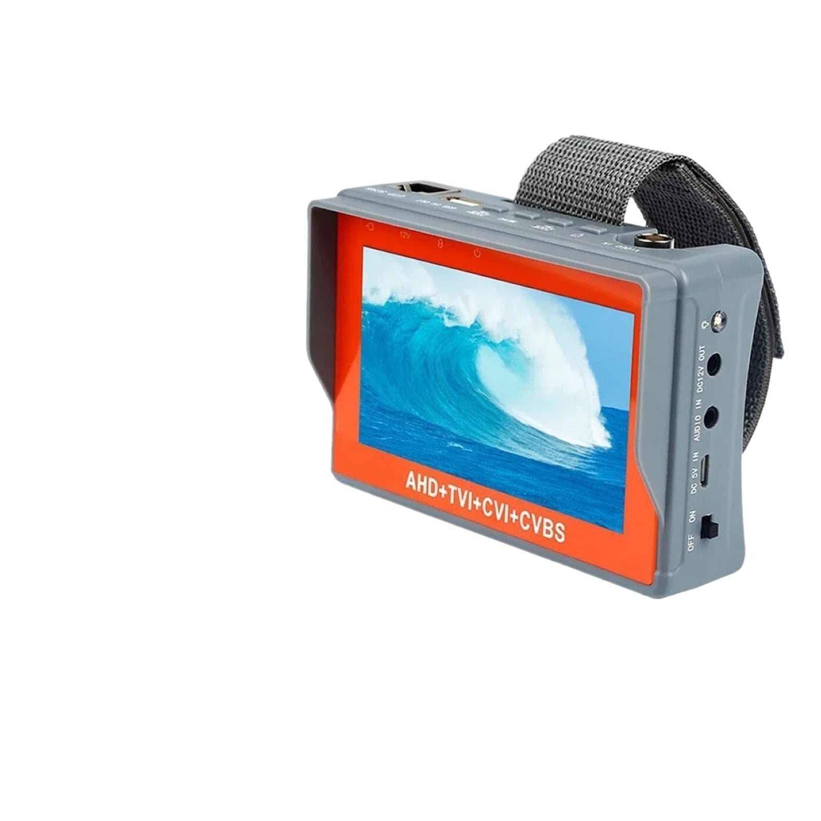 8MP CCTV Tester 5 Inch Camera Monitor 4K AHD/CVI/TVI CVBS Analog ...