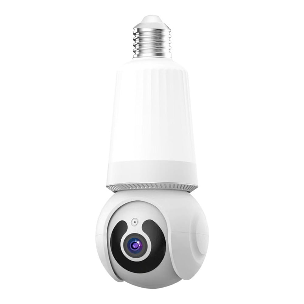 8MP E27 Bulb Camera Wifi Surveillance With LED Bulb CCTV PTZ AI ...