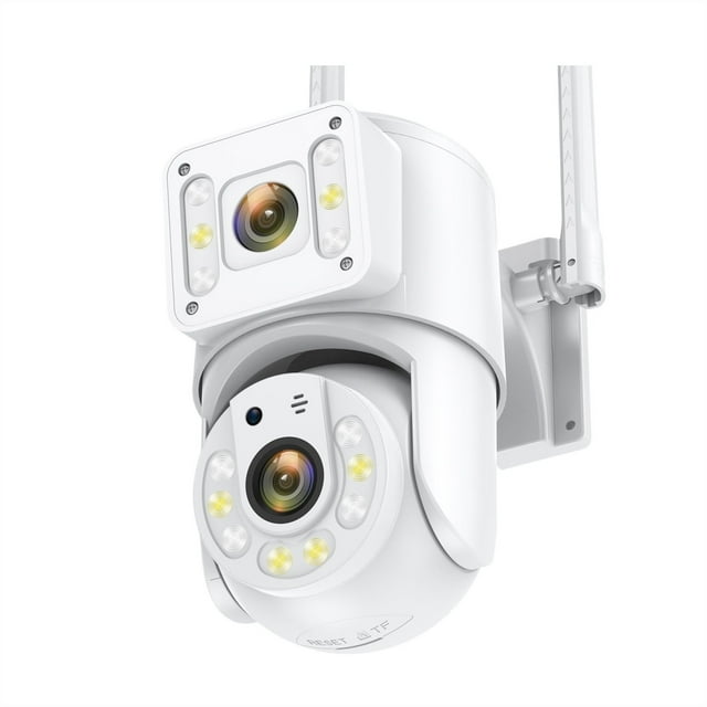 8MP IP Surveillance Cameras Dual Lens PTZ Outdoor Waterproof Security ...