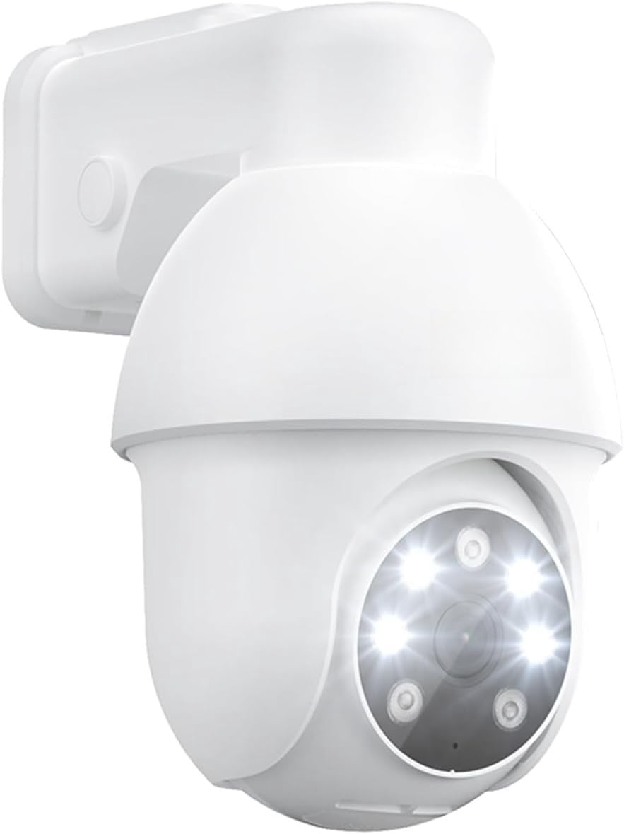 8MP PoE Camera System, 1 count Wired Outdoor Cameras for with 355?Pan ...