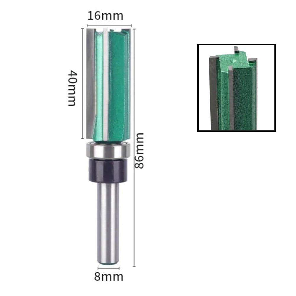 8Mm 12Mm Shank Router Bit Woodworking Milling Cutter With 4 Blades For ...