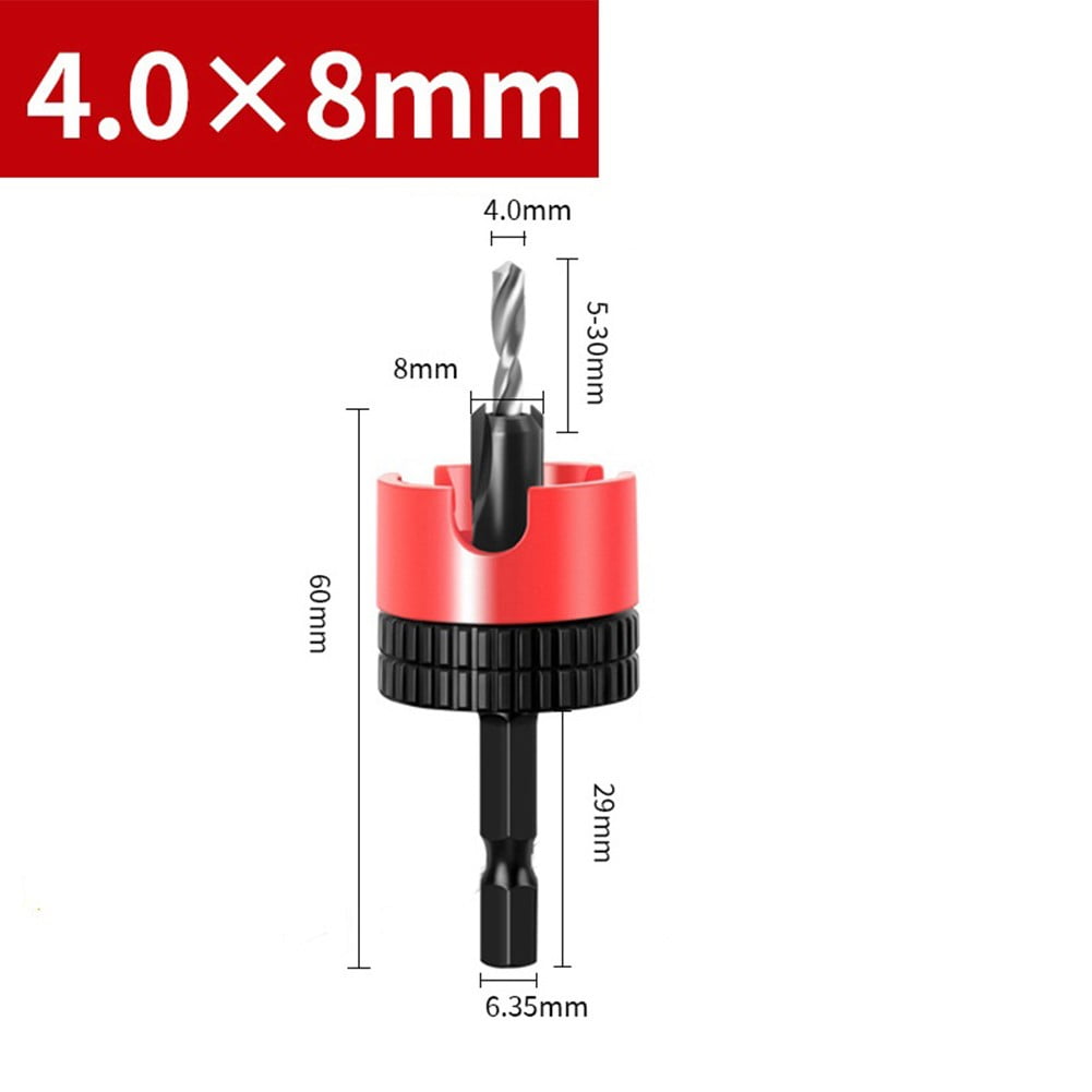 8Mm Drill Bit Core Limiter Countersink Drills Hex Shank Router Bits ...