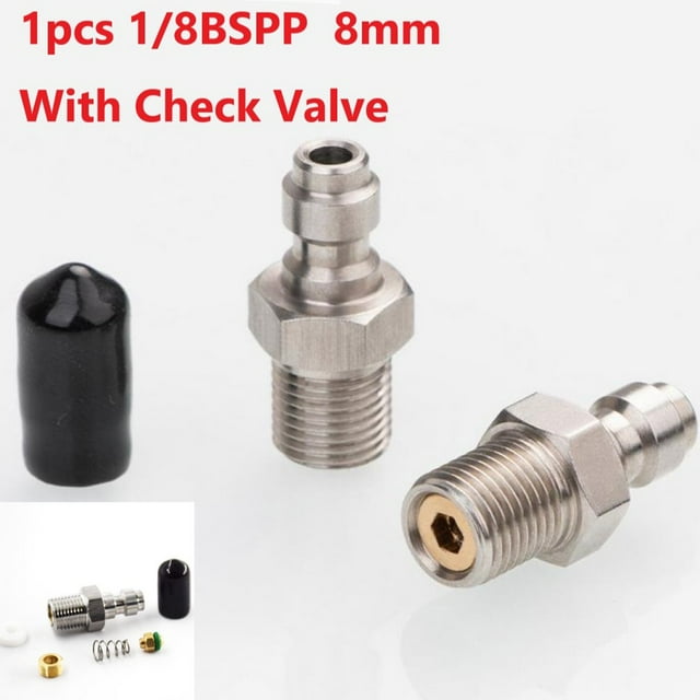 8Mm Male Thread Quick Connect Valve Pcp Filling With Valve M10*1 1/8Npt ...