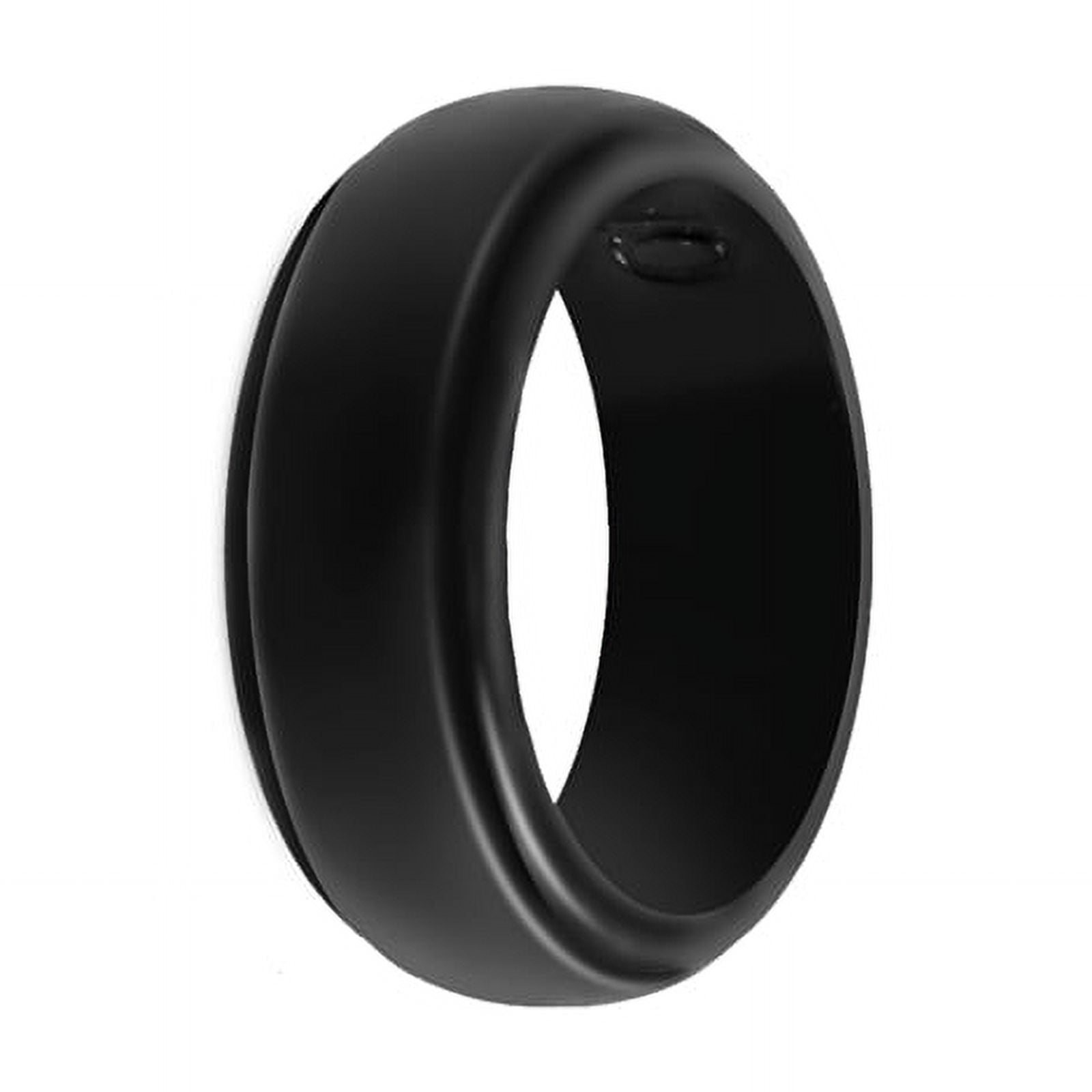 8Mm Popular Camouflage Black Men Silicone Cool Rings Women Rubber ...