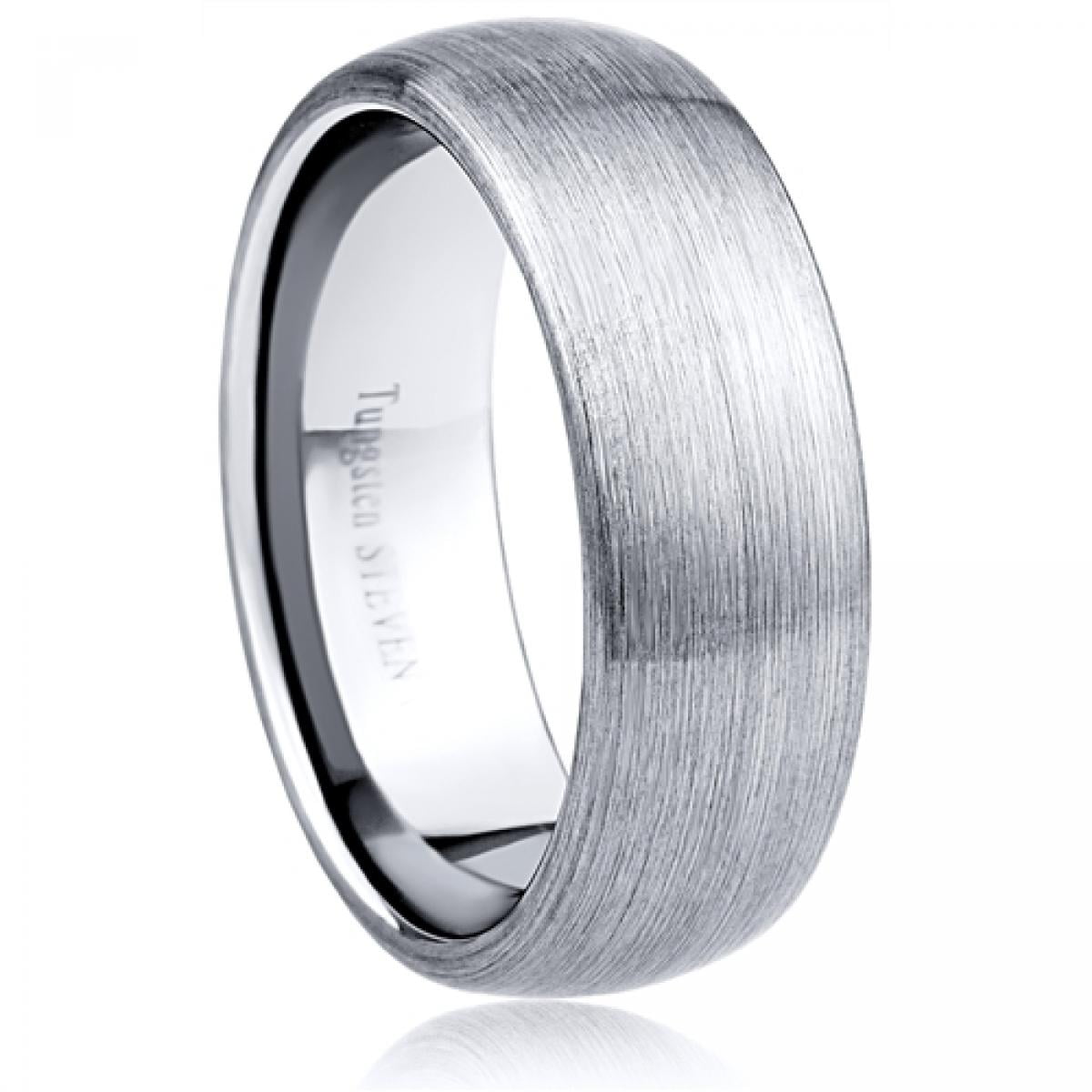 8Mm Satin Finish Tungsten Ring - Walmart.com