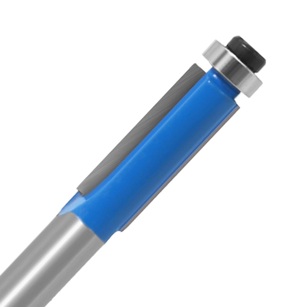 8Mm Shank Double-Edged Trim Router Bit with Bearing for Wood Template ...