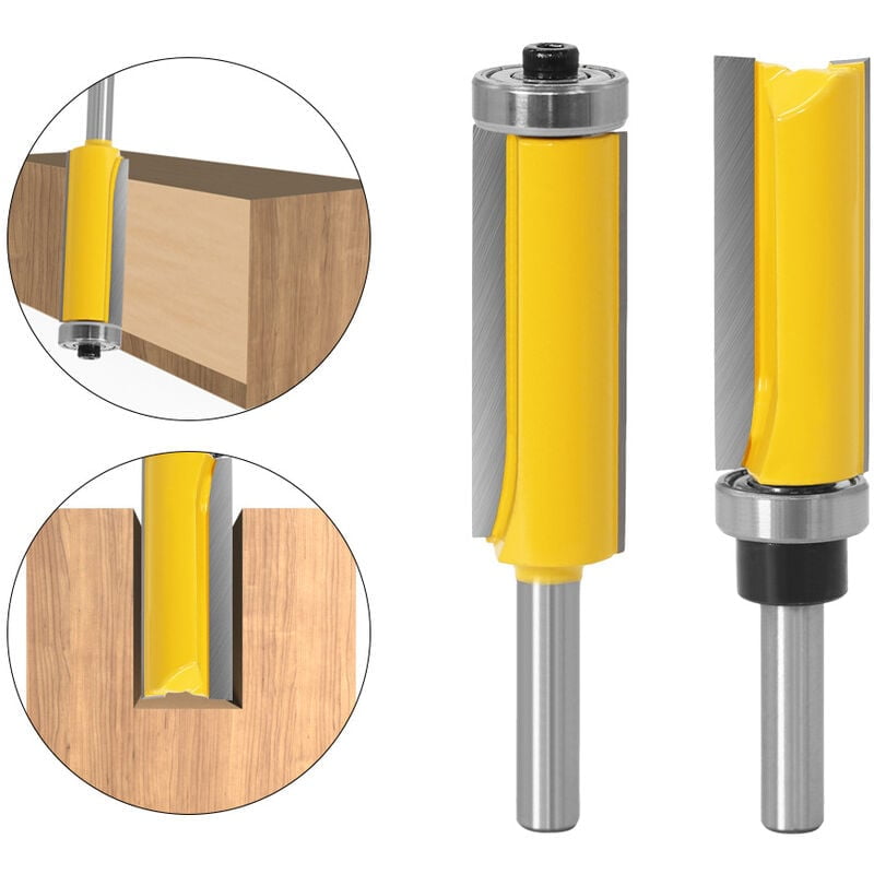 8Mm Wooden Milling Cutter Set, 2-Piece Straight Milling Cutter With ...