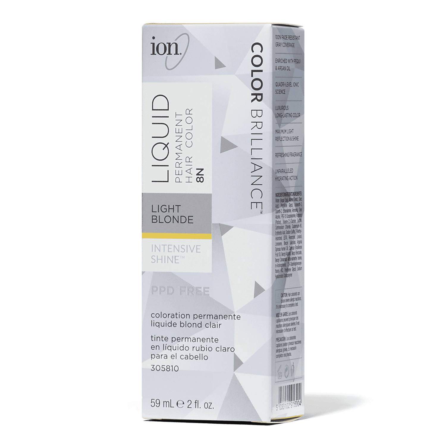 ion 8N Light Blonde Permanent Liquid Hair Color - Walmart.com