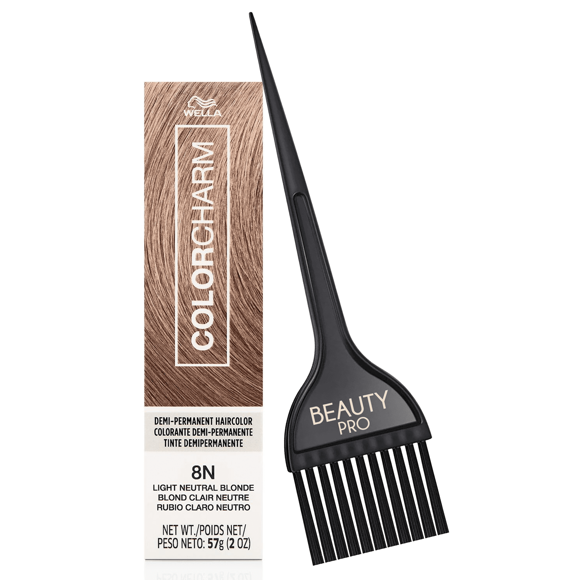 8N Light Natural Blonde, Wella ColorCharm Demi-Permanent Creme Hair ...
