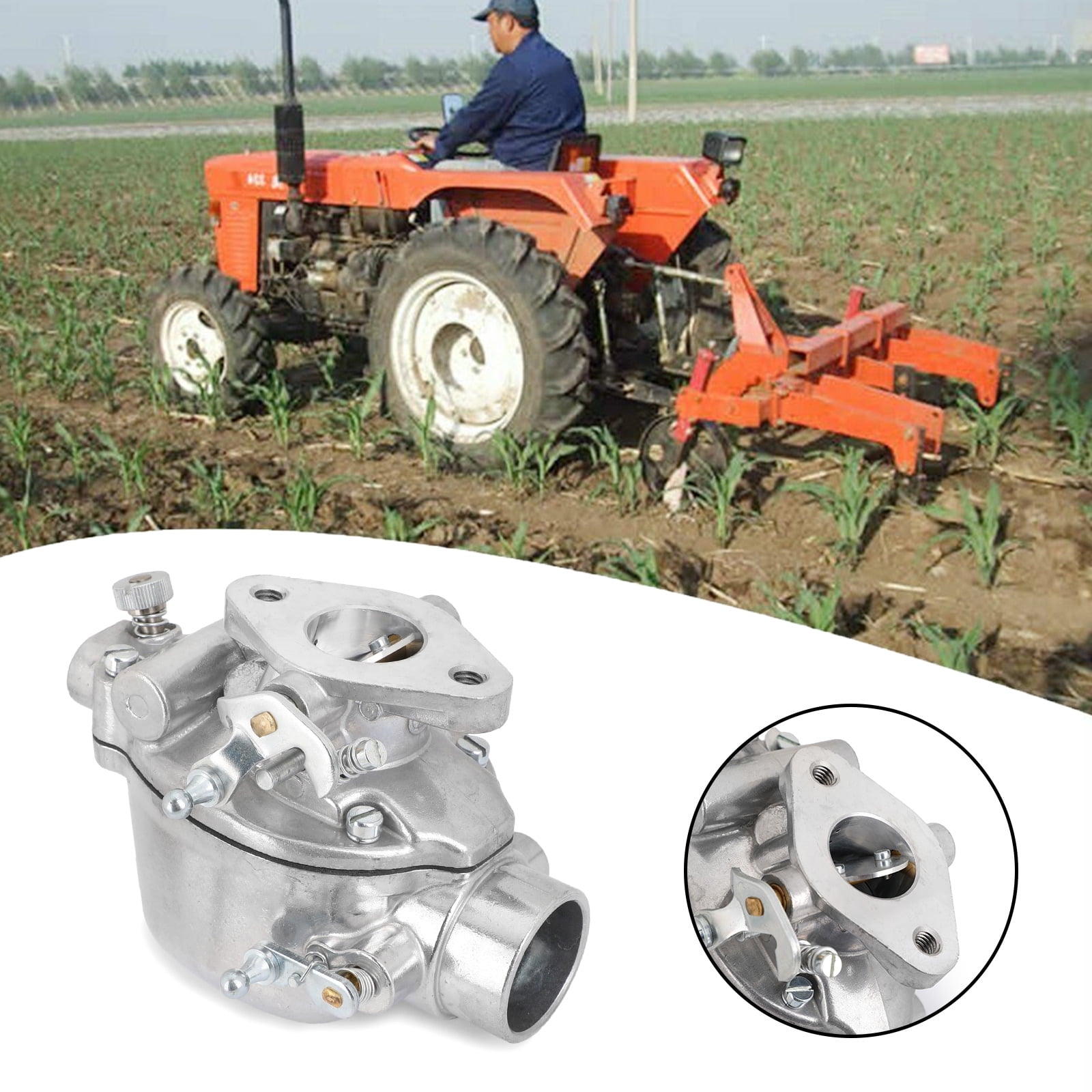 8N9510C-HD Carburetor For Ford Tractor 9N 8N 2N Heavy Duty TSX-241 A B ...