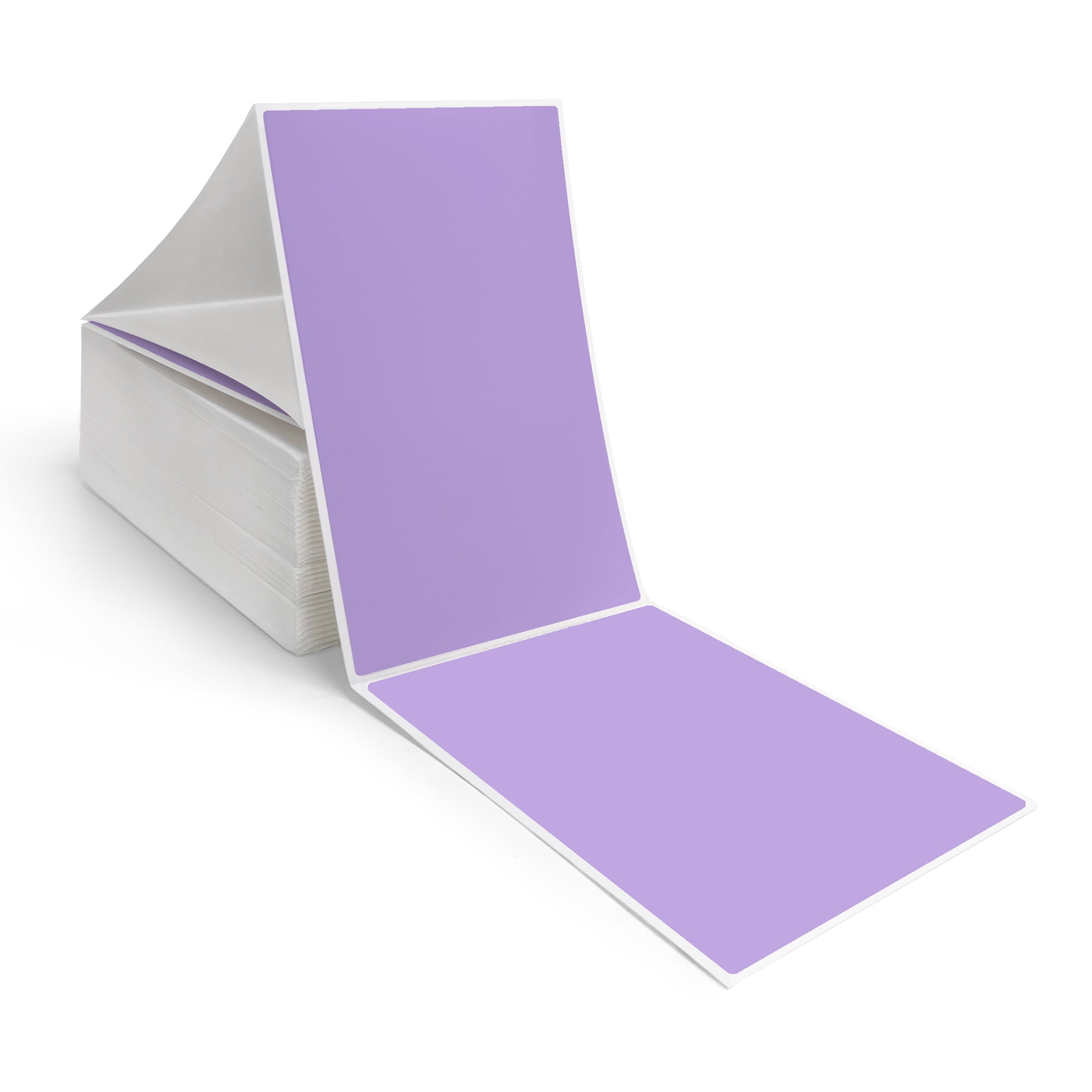 8NET 4 x 6" Purple Fanfold Direct Thermal Mailing Shipping Labels Self ...