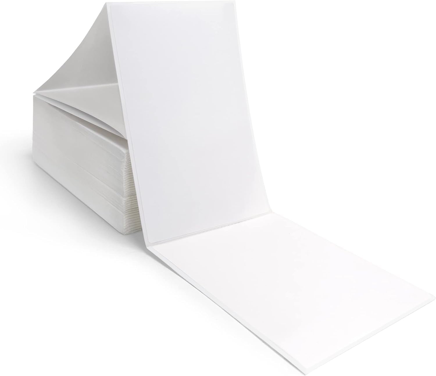 8NET 4 x 6 White Fanfold Direct Thermal Mailing Shipping Labels Self ...