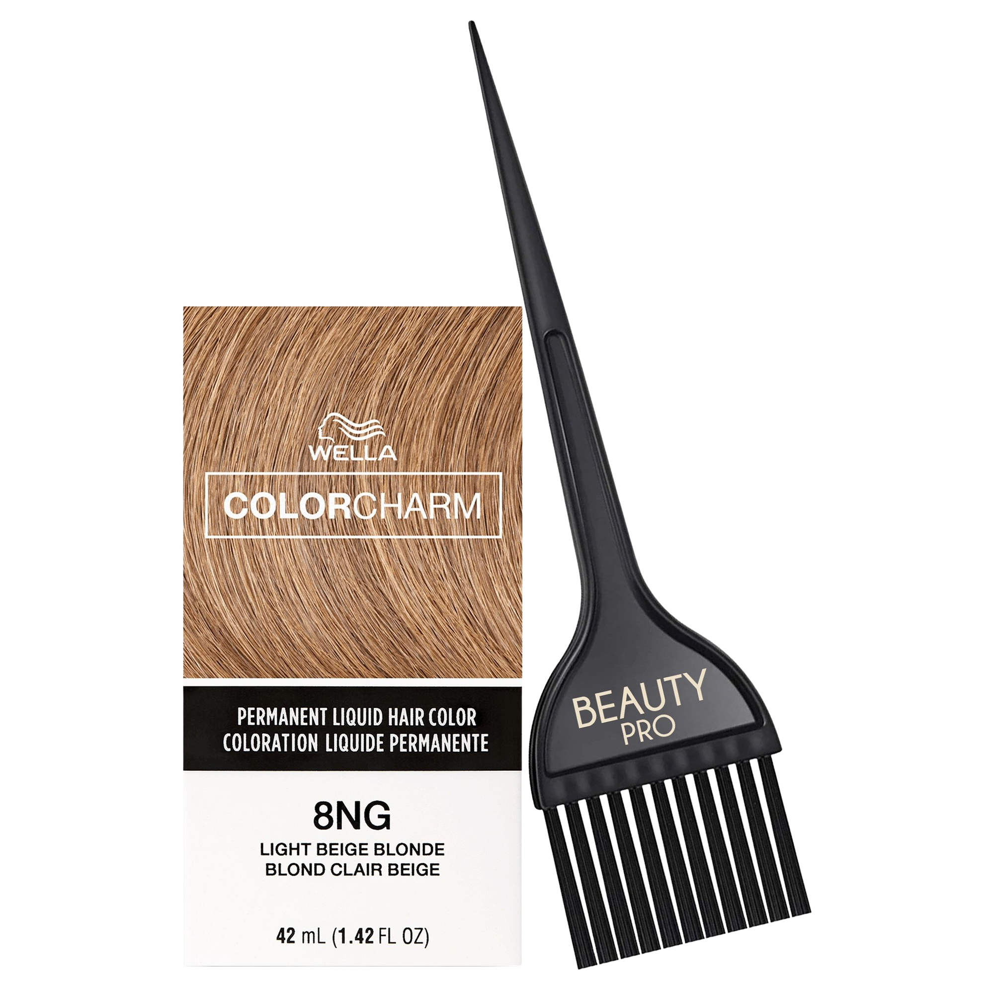 8NG Light Beige Blonde, Wella ColorCharm Permanent Liquid Hair Color 42 ...