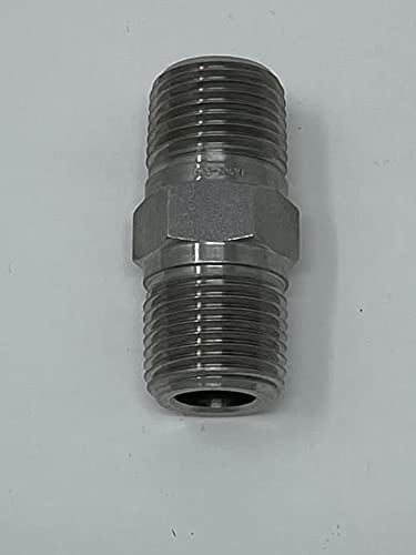 8NP316 | Hoke Hex Nipple, 1/2" Male : NPT, 316 Stainless - Walmart.com