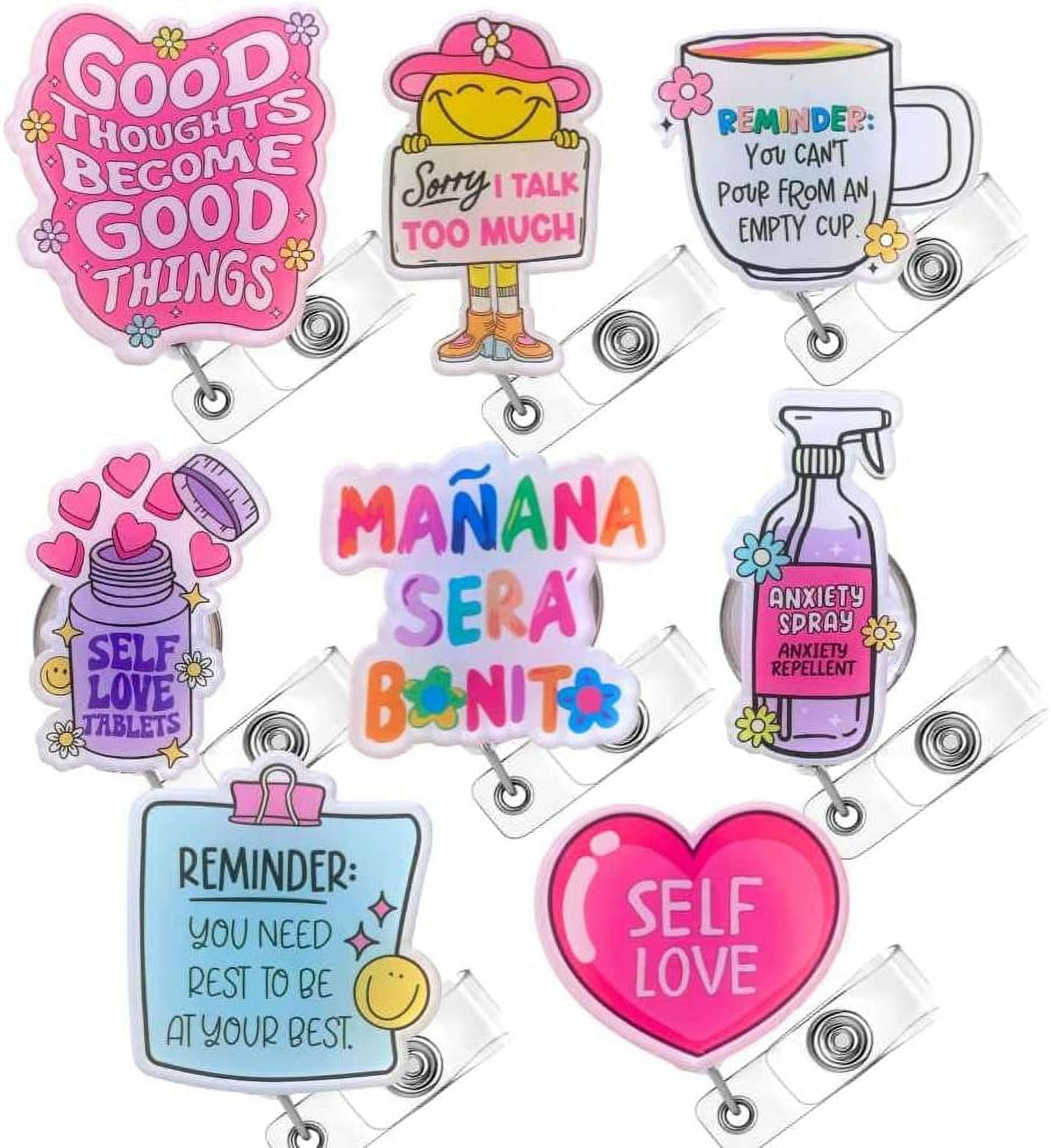 8PC (30) Cute Funny Badge Reels Retractable Holders | Badges Reel Clip ... 8PC (30) Cute Funny Badge Reels Retractable Holders | Badges Reel Clip ...